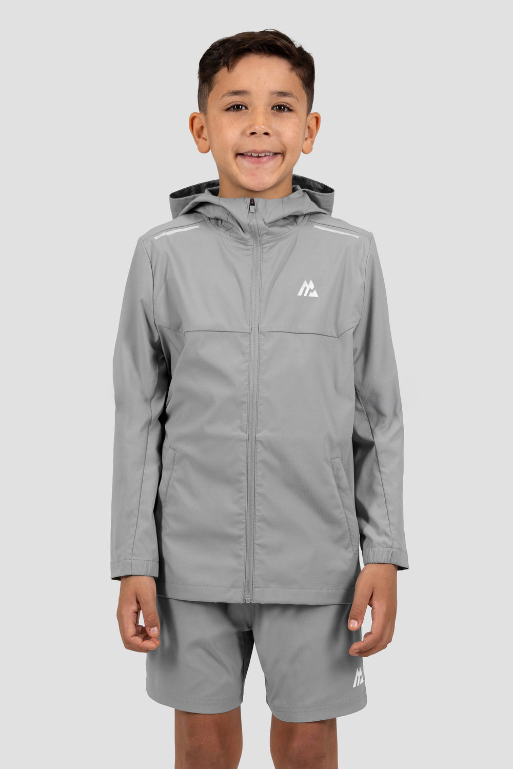 Platinum Grey Boys Windbreaker - Montirex Sportswear