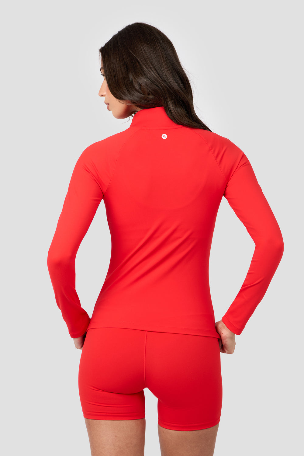 Form Full Zip - Poppy Red | Montirex Sportswear Gymwear