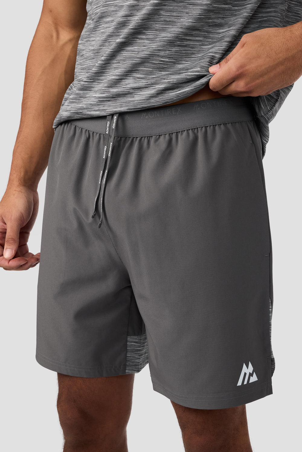 Montirex Trail Panel Short Grey Multi | Sportswear Gymwear