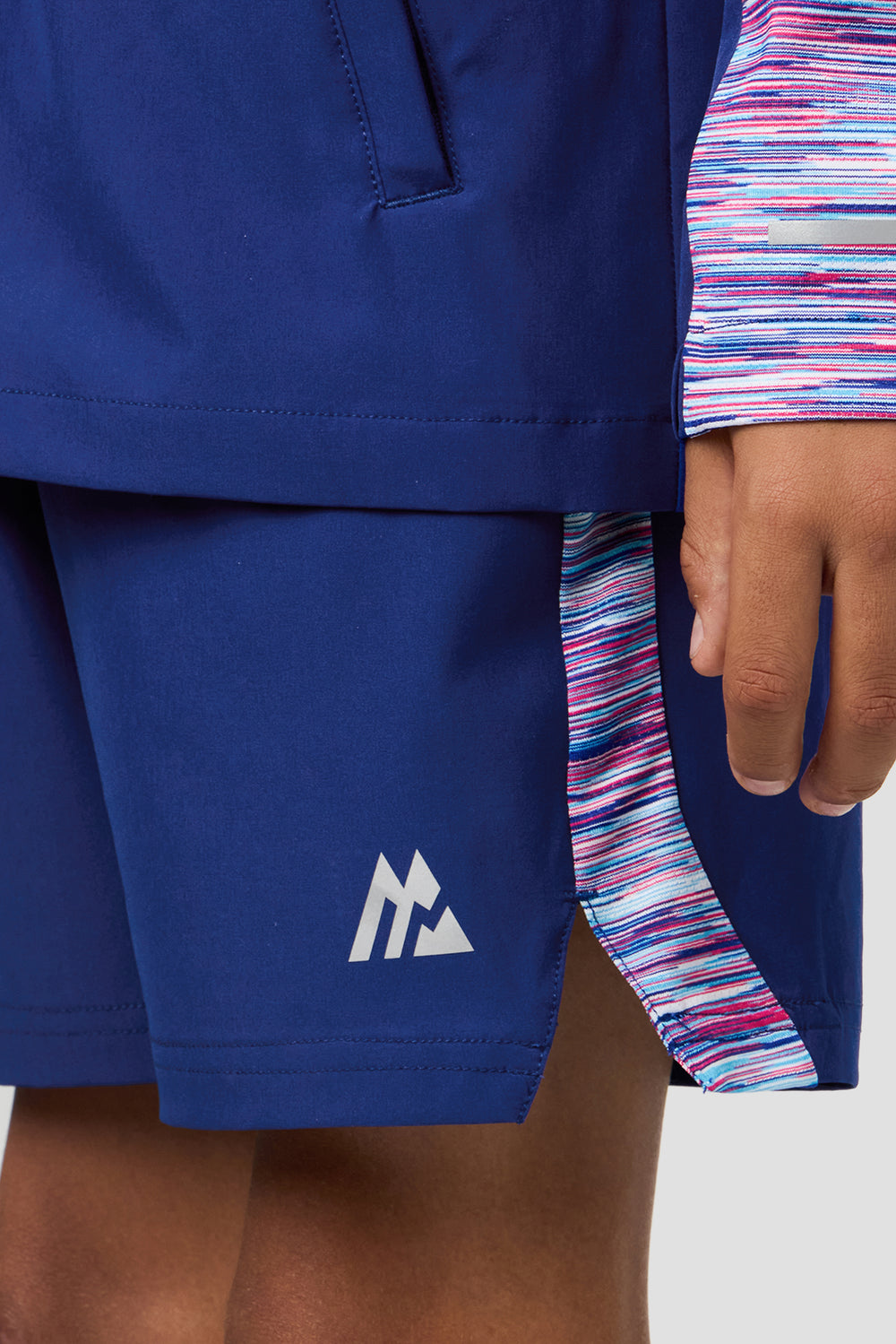 Montirex Boys Trail Panel Short Blue/Pink/White | Sportswear Gymwear