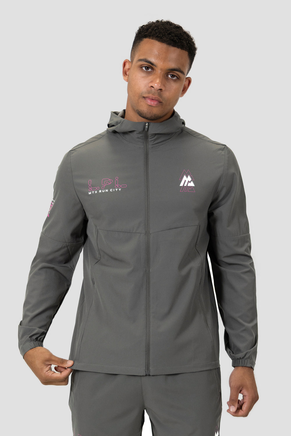 Montirex MTX Run LPL Jacket - Cement Grey Gymwear