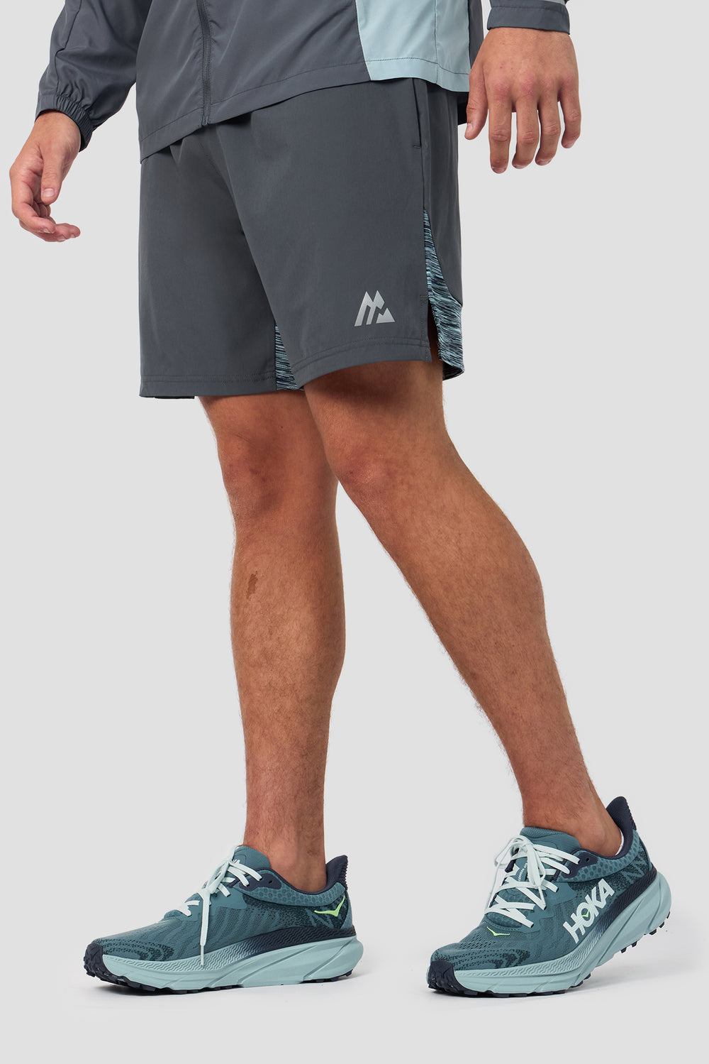 Montirex Trail Panel Short Blue/Grey Multi | Sportswear Gymwear