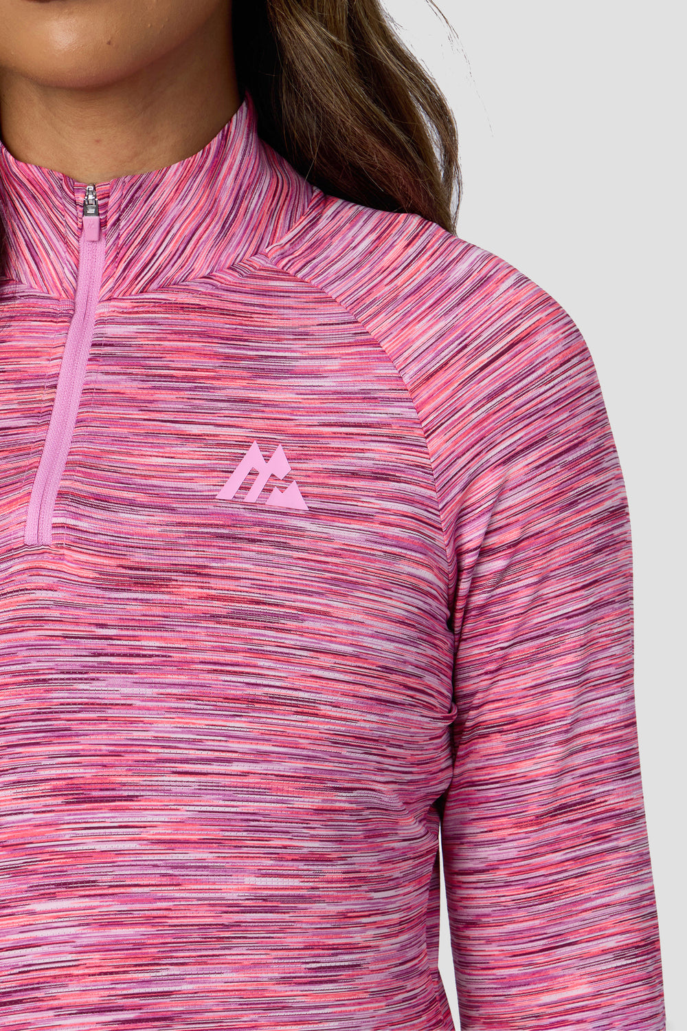 Montirex Women's Trail 1/4 Zip Sportswear Gymwear - Fuchsia/Pink