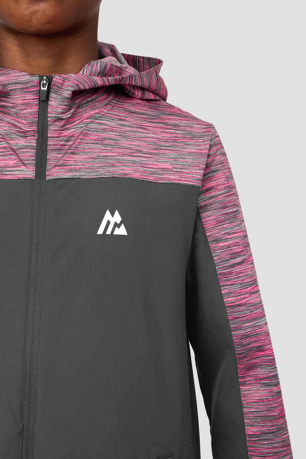 Montirex Boys Trail Windbreaker Grey/Pink | Sportswear Gymwear