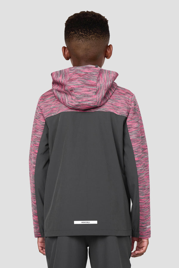 Montirex Boys Trail Windbreaker Grey/Pink | Sportswear Gymwear