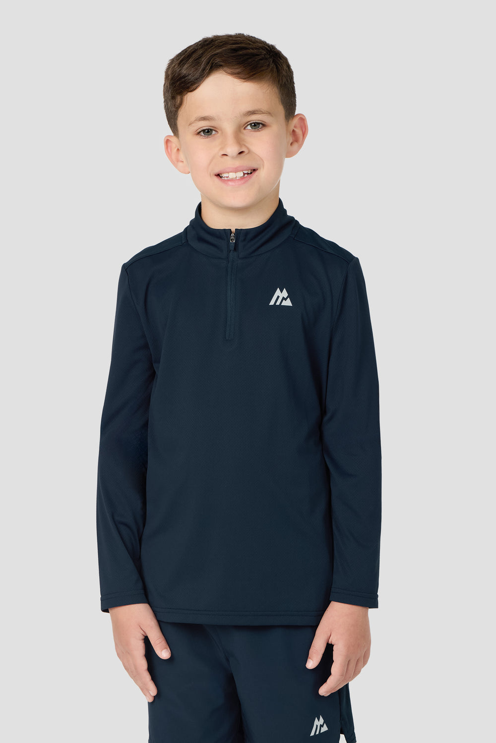 Montirex Boys Delta 1/4 Zip: Midnight Blue Gymwear